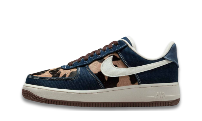 Nike Air Force 1 Cheetah Blue Denim | SOLEM8TE.