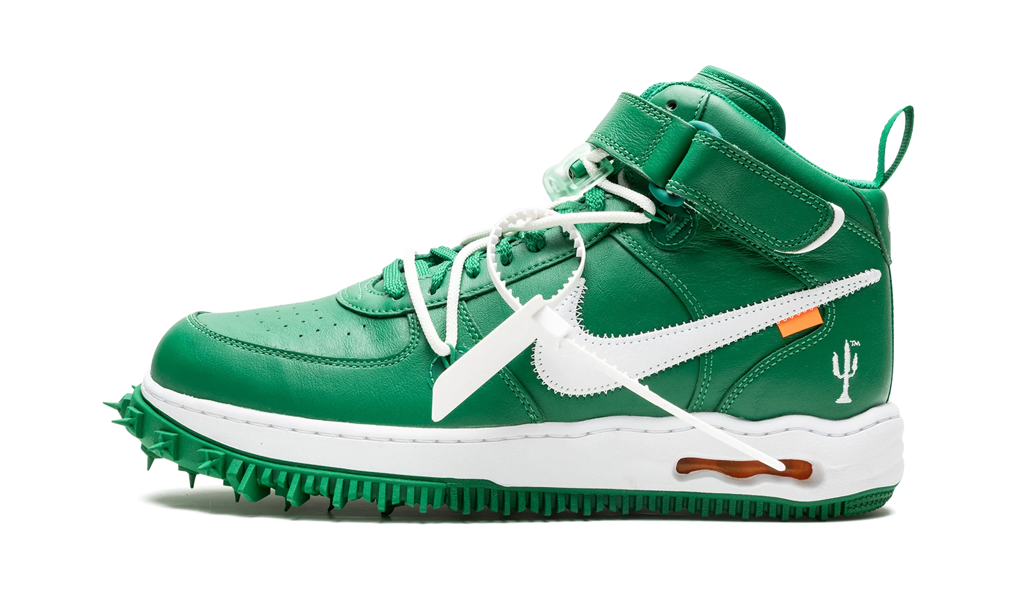 Nike Air Force 1 Mid Off White Pine Green | SOLEM8TE.